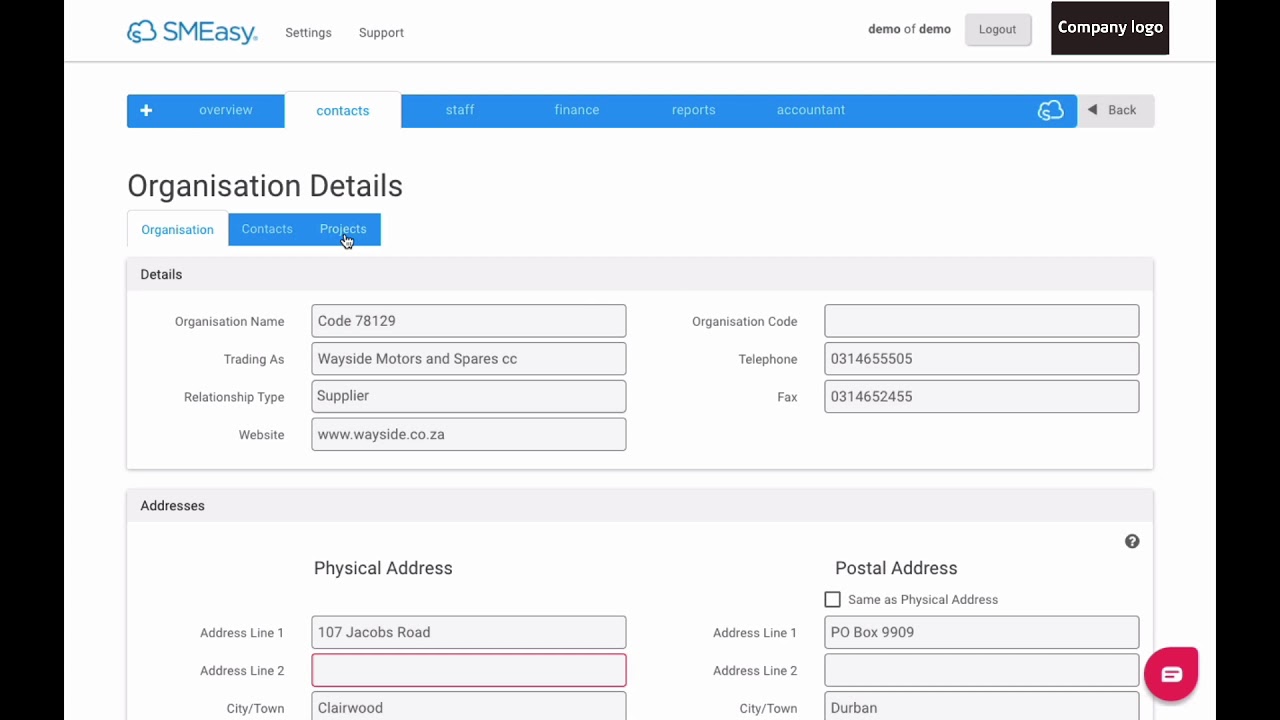 How to add a Project