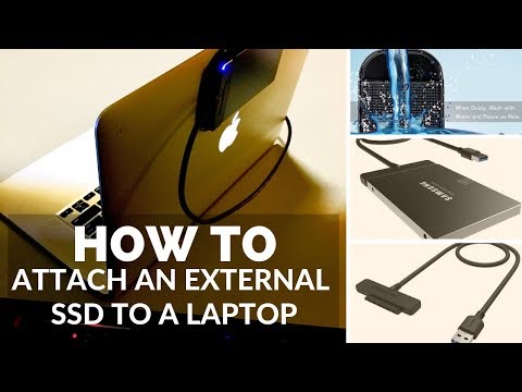 How to attach an external ssd to a laptop