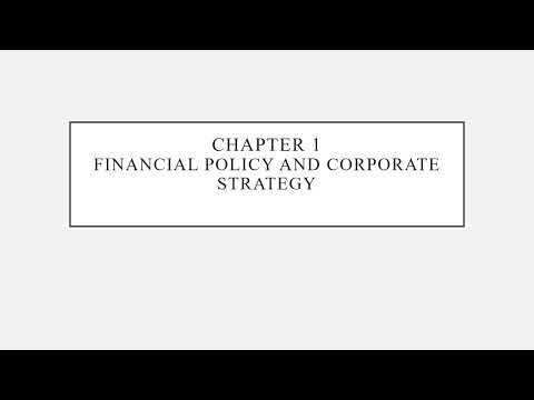CA FINAL | AFM | ICAI STUDY MATERIAL | CHAPTER 1 | FINANCIAL POLICY AND CORPORATE STRATEGY
