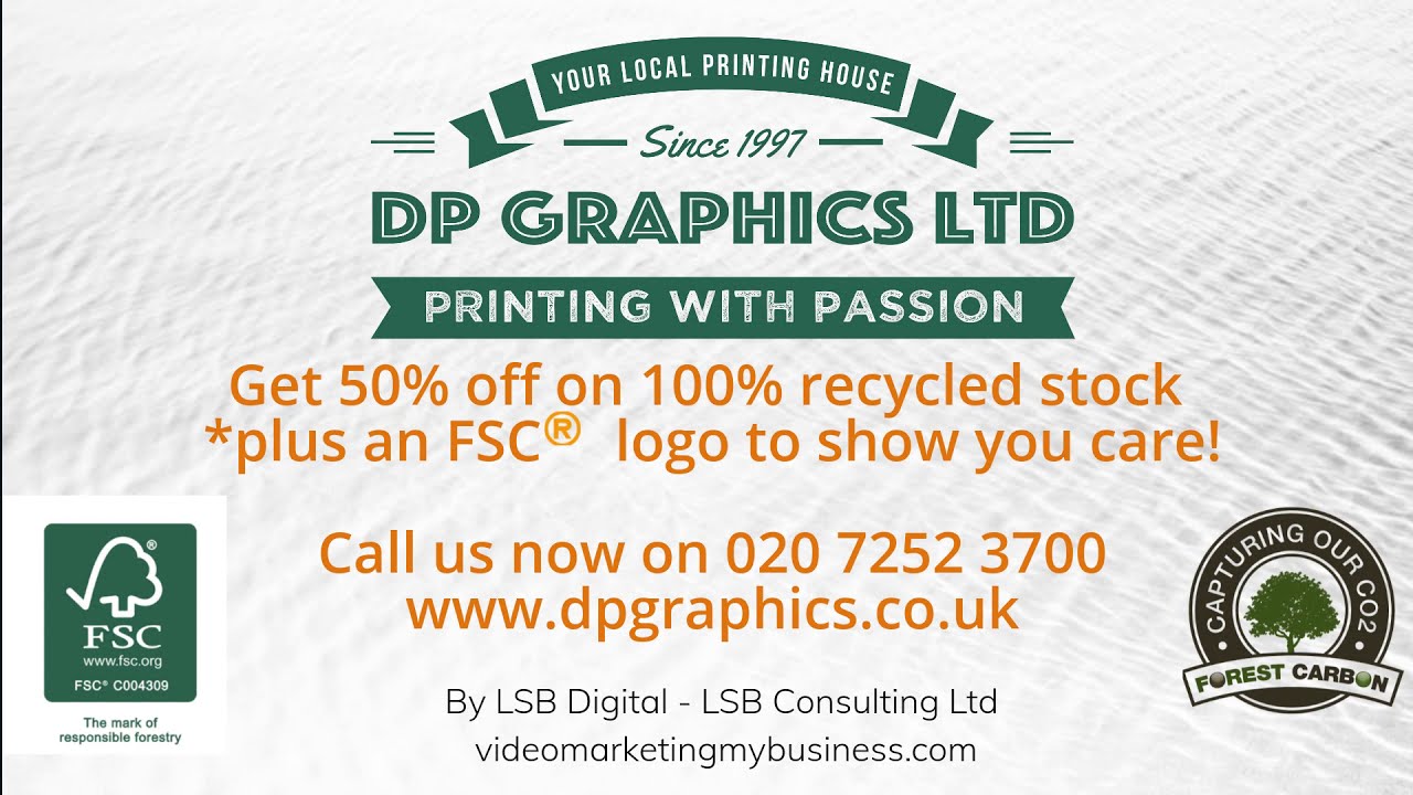 Printing benefits using an FSC certified group