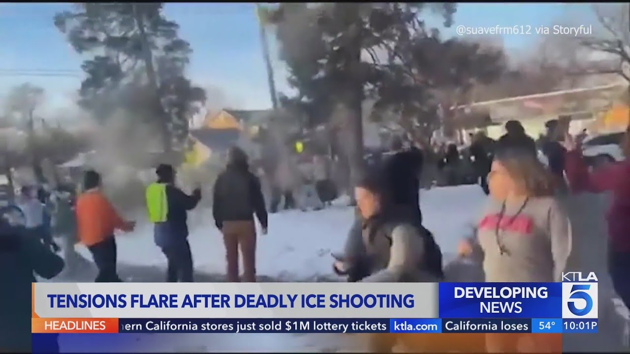 Tensions flare after ICE officer kills 37-year-old mother in Minneapolis shooting