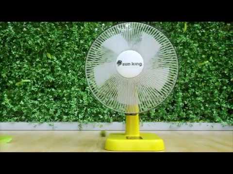 Solar Table And Pedestal Fan - Sun King Foldable Silent Rechargeable ...