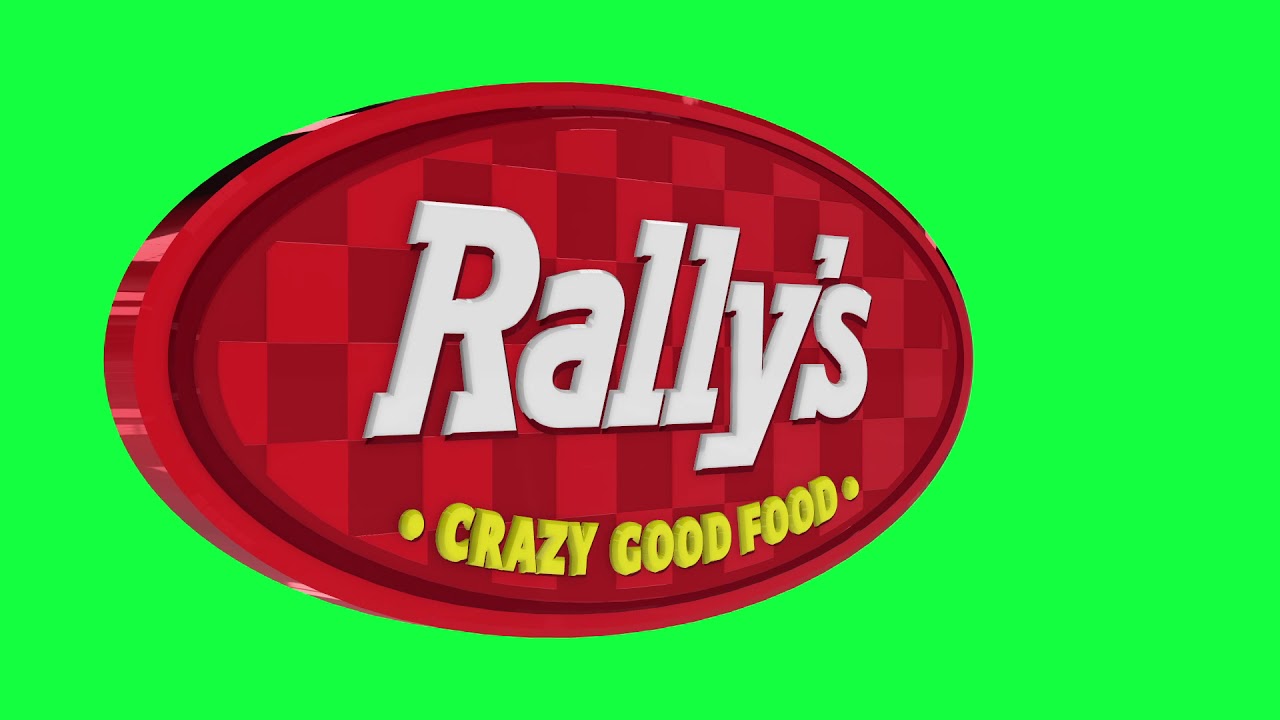 Rally's Green Screen Logo Loop Chroma Animation