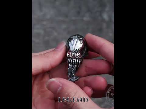 Alien Mutant Symbiote Stainless Steel Ring#alien #jewelry #Venom #venom2