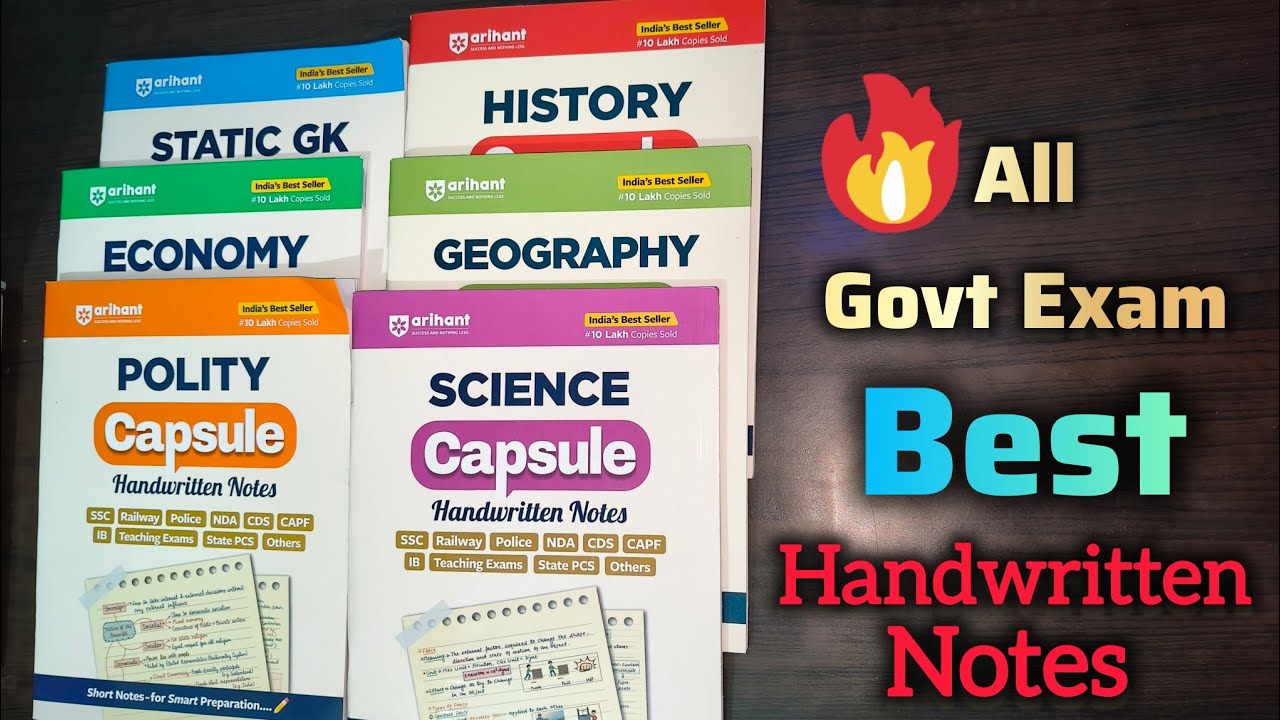 Arihant Capsule Latest Notes Review | Gs Best Handwritten Notes 2025 | #handwritten #capsule 
