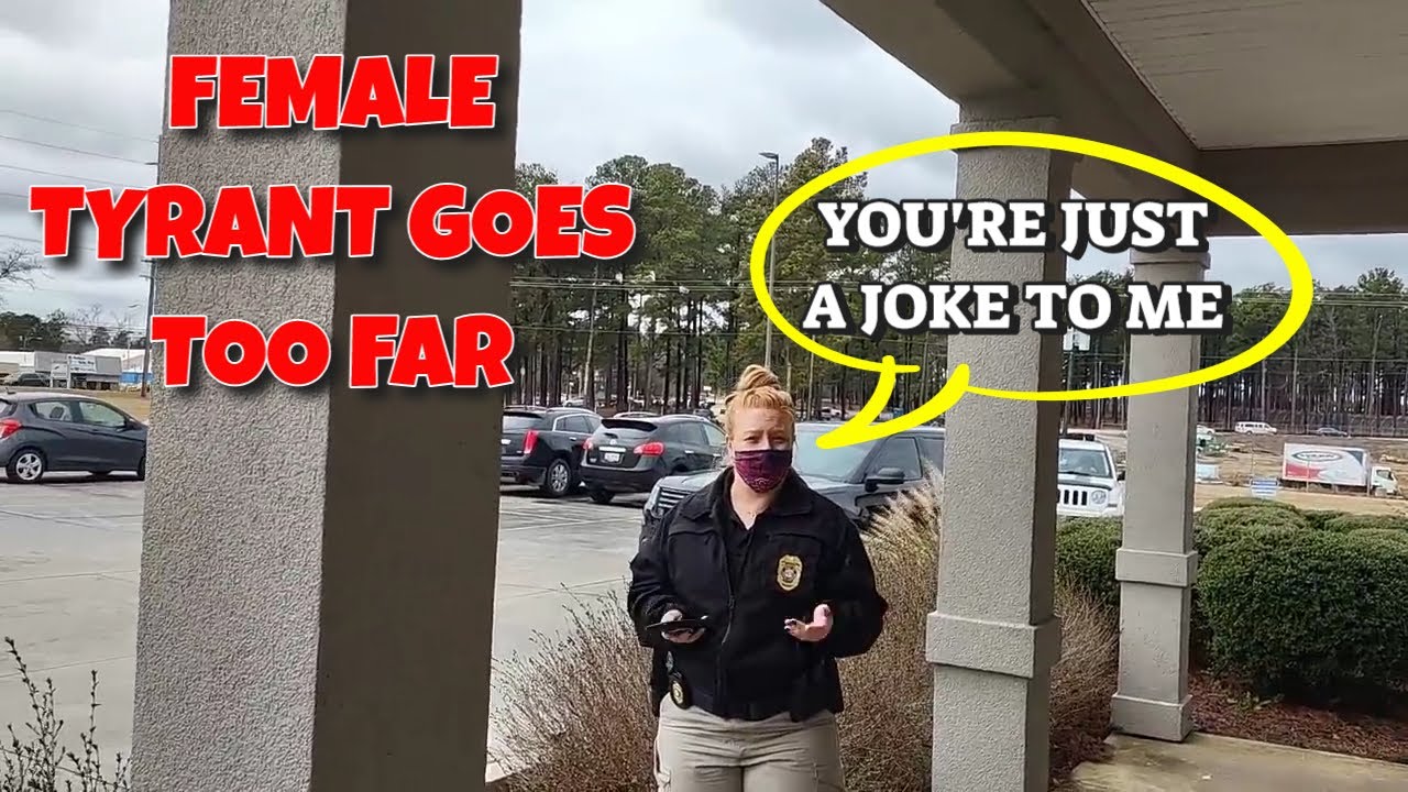 Female Tyrant Cop Thinks It's Funny