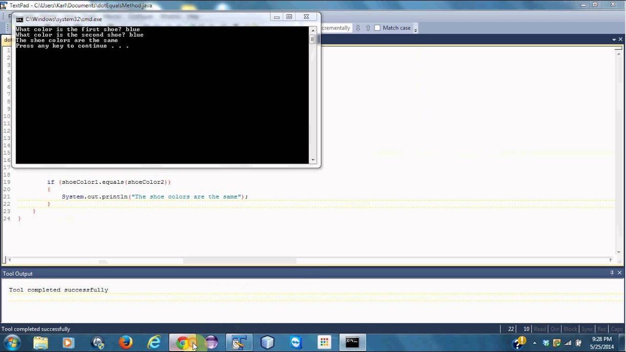 Java Lesson 4A: How to compare strings using the .equals method