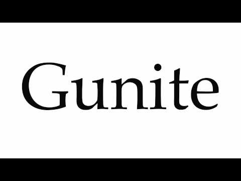 How to Pronounce Gunite