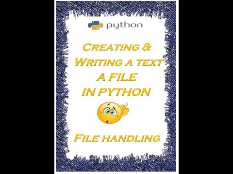 Creating A File In Python || Writing Data In Text File || CODE MANIA