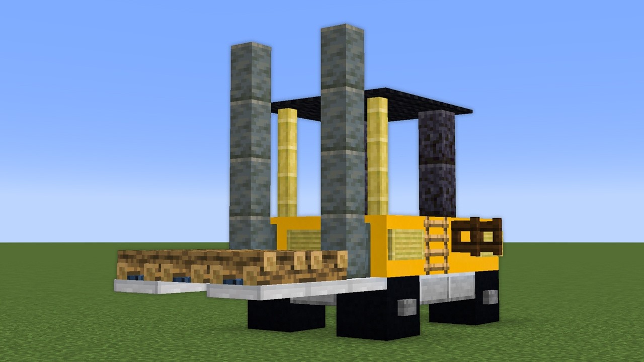 Minecraft Tutorial: How To Make A Forklift Truck - Minecraft Builders