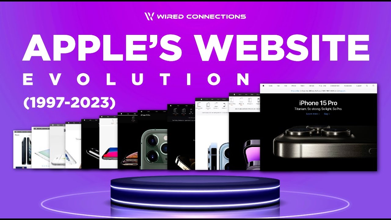 Apple's website evolution (1997-2023)