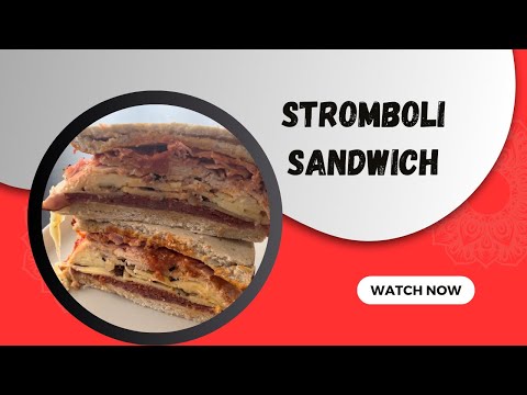Must Try Healthier Stromboli Sandwich | Pizza Craving Healthier Dinner Idea | Stromboli Recipe
