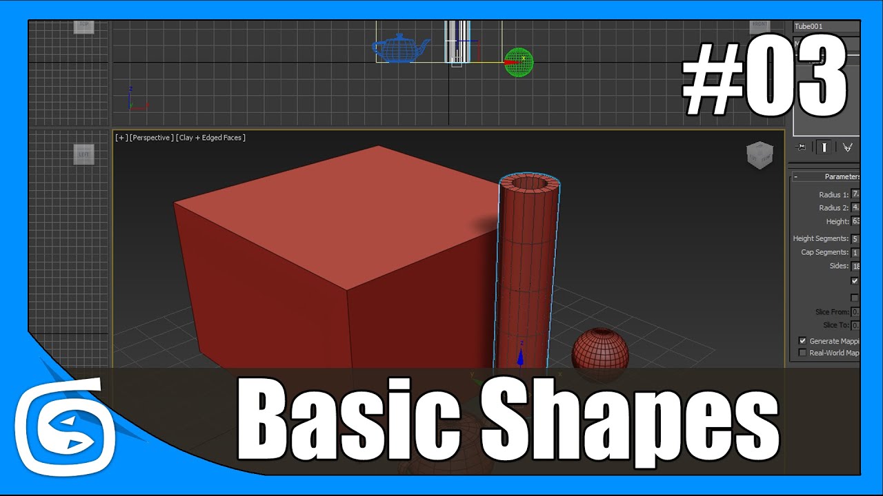 Autodesk 3DS Max Beginner Modelling Series - #3 Basic Shapes
