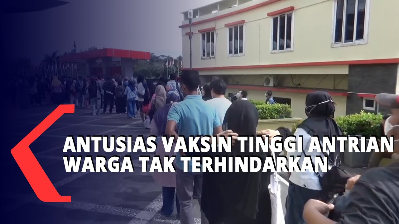 Antrian Vaksin di Balikpapan Membludak