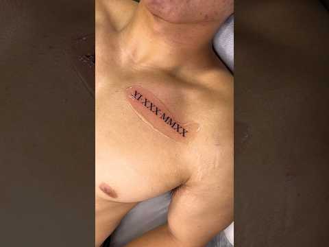 Roman numeral tattoos look easy but a lot of efforts are in it. #nyctattoo #tattoo #letteringtattoo