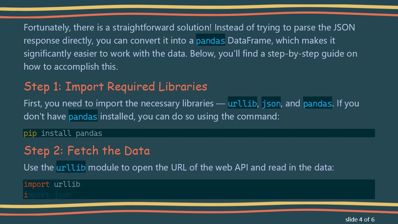 Accessing a json-like Object List from a Web API Using Python