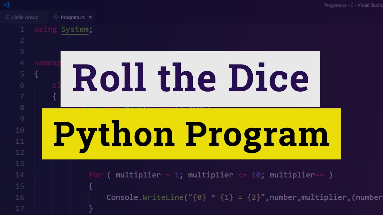Python Roll the Dice Program