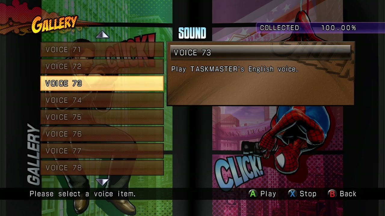 UMVC3 Taskmaster Update Voice Clips