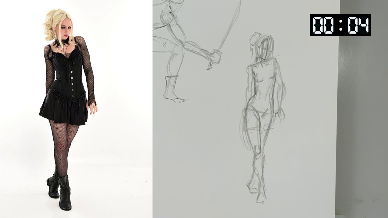Figure Drawing Gesture Drawing Practice 1