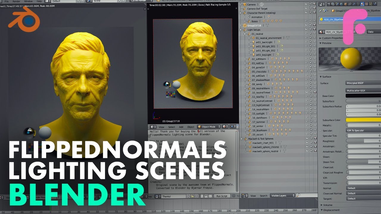 Blender - FlippedNormals Lighting Scenes