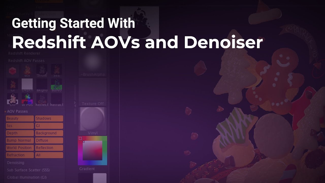 Getting Started with Redshift for ZBrush - AOVs and Denoiser