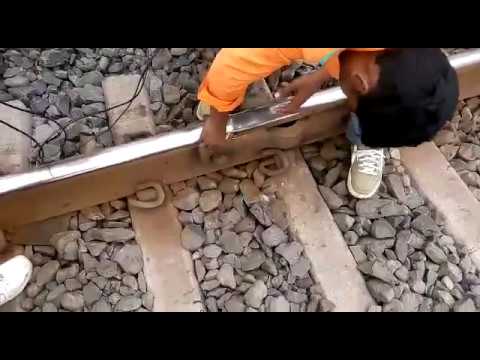 Preliminary works of Scab Testing Example Cleaning, applying grease ...