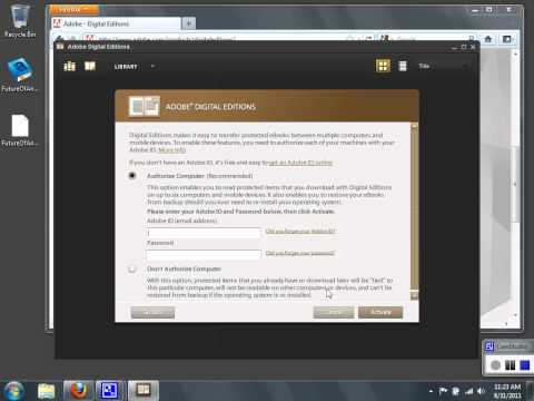 Installing Adobe Digital Editions