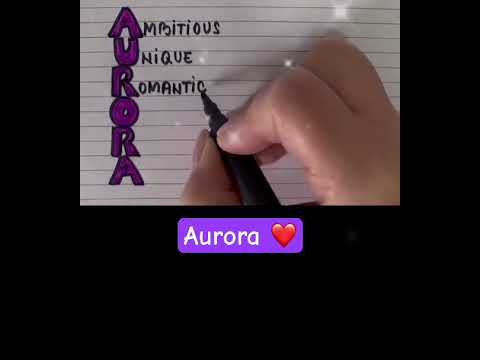 Meaning of the name AURORA #meaning #name #aurora