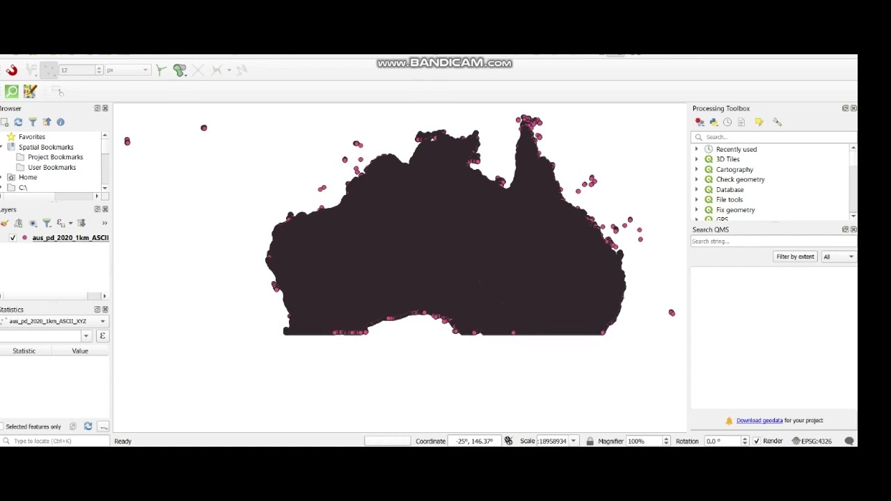 POPULATION DENSITY SPIKE MAP USING QGIS PART 01