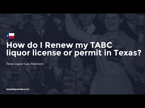 How do I renew my TABC liquor license or permit in Texas?