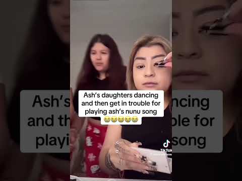 Ash Trevinos daughters dancing , and then NuNu song comes on .