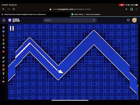 It’s not geometry dash it’s space waves (on crazy games)