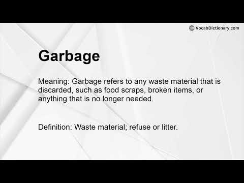 Garbage Meaning