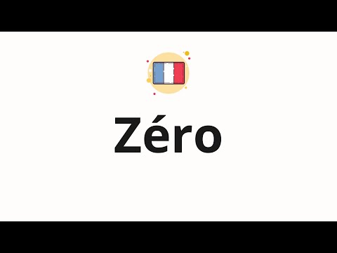 How to pronounce Zéro