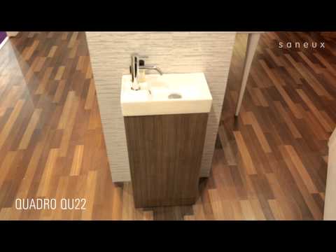 SANEUX | UK - QUADRO QU22 Cloakroom basin & unit