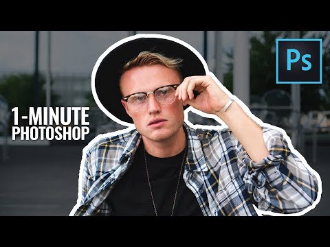 How To Outline A Picture On Photoshop - 1 Minute Photoshop