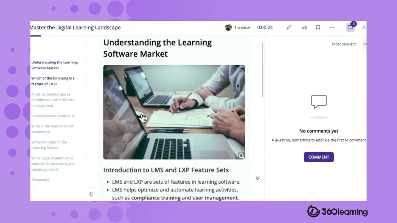 Discover 360Learning's AI-Powered Course Builder