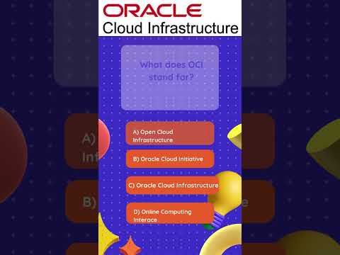 #shorts What does OCI stand for? #cloud #interview #oraclecloud #oraclelearning #quizz #oci