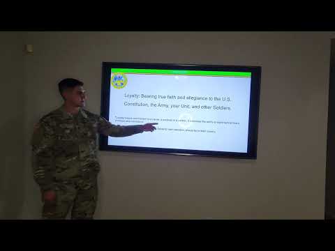 Army Values Informative Brief BLC Class 003-22