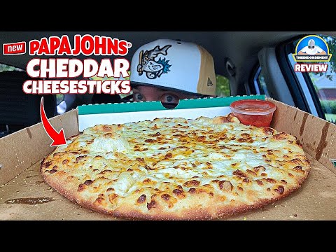Papa John'sĀ® Cheddar Cheesesticks Review! šš§ | Better Than Their Pizza? | theendorsement