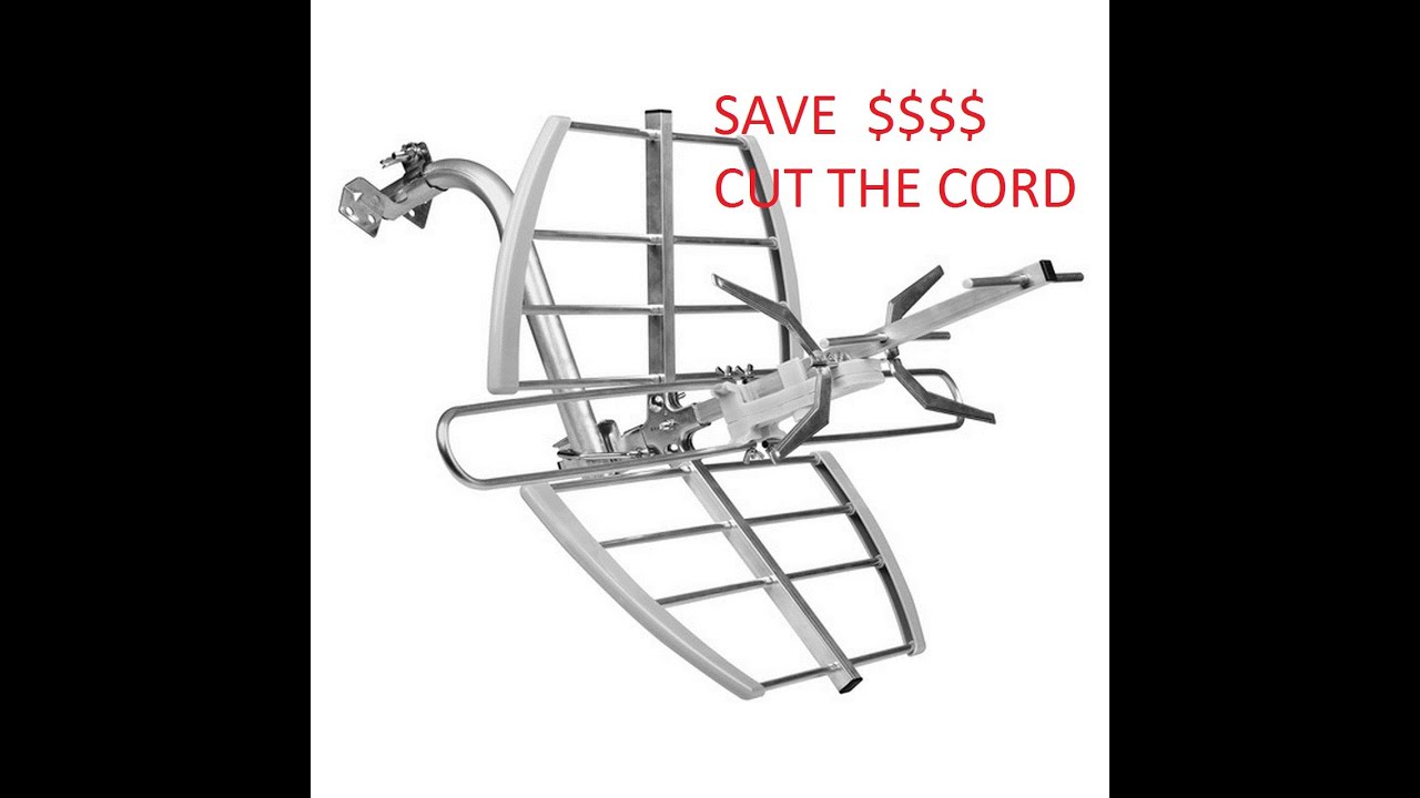 HDTV (Outdoor) TV Antenna Install / 70 Mile Range / Cut the Cable / Easy Install / Save $$$   DIY