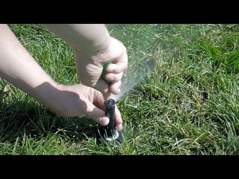 Spray Sprinkler - How to Adjust the Throw Distance