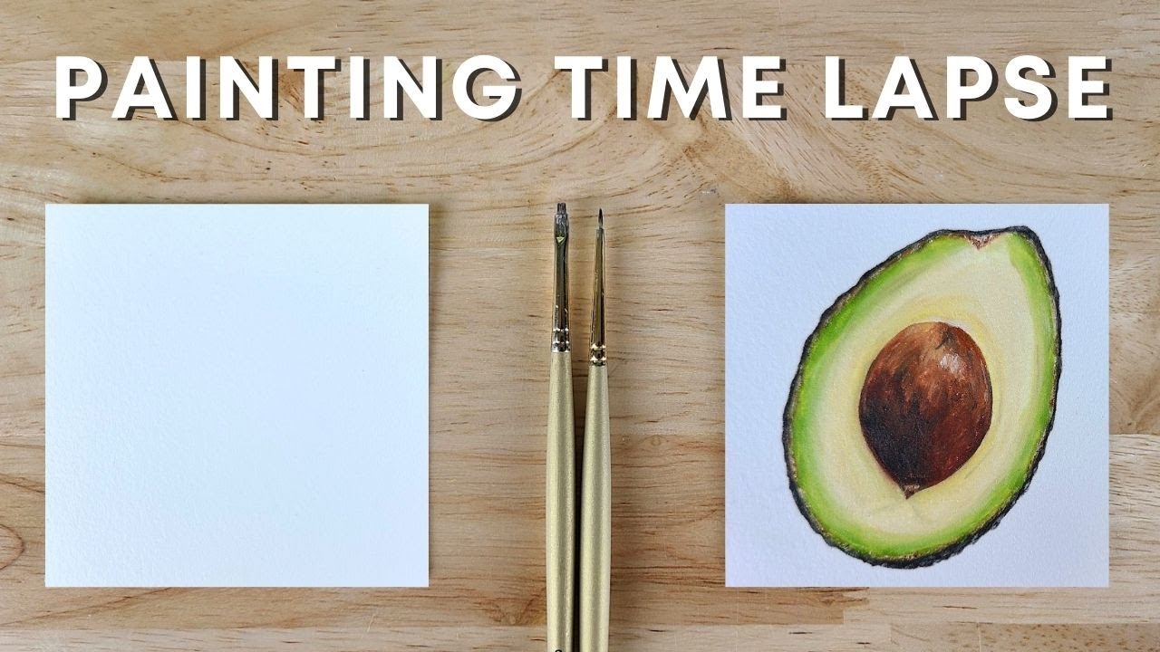 Avocado Half Oil Painting | Still Life | Alla Prima