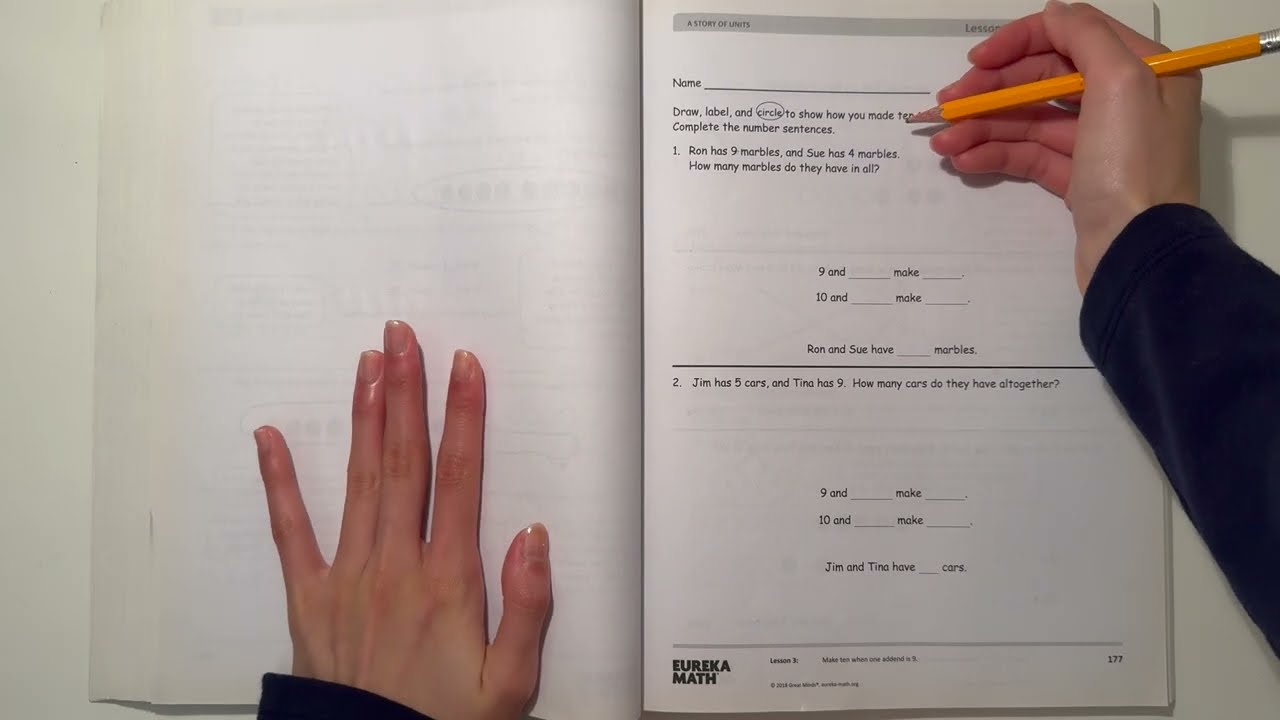 Eureka Math Grade 1 Module 2 Lesson 3 Homework | #mathwithaubrey #answers