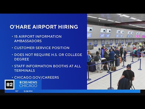 City hiring 15 airport information ambassadors for O'Hare