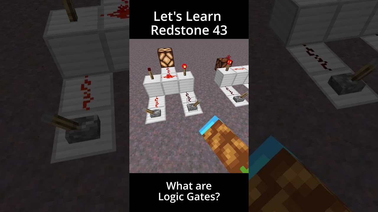 What are Logic Gates | Let's Learn Redstone 43 | Minecraft Bedrock Redstone Tutorial
