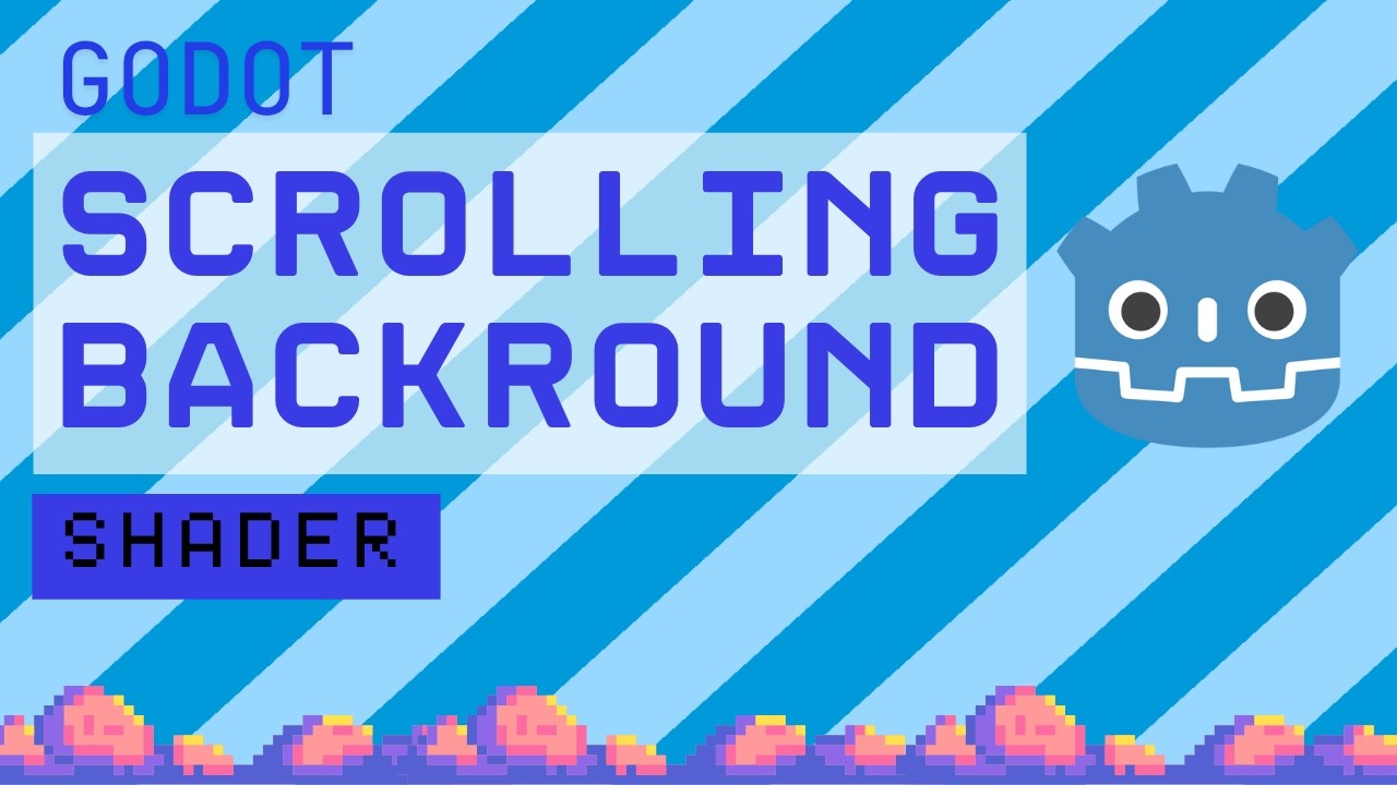 Make a Scrolling Background Effect (Godot Shader Tutorial)