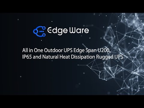 03 All in One Outdoor UPS Edge Span U200,IP65 and Natural Heat Dissipation Rugged UPS