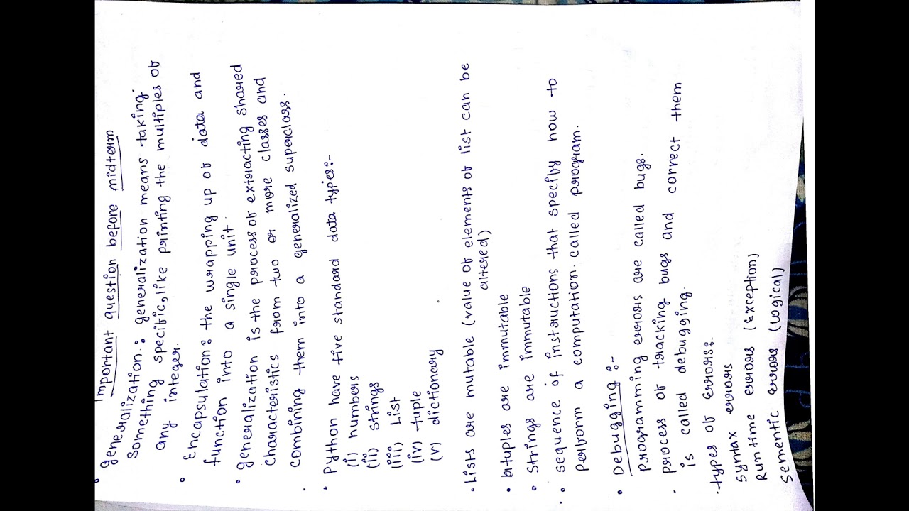 Lpu python before midterm notes UNIT-1,2,3