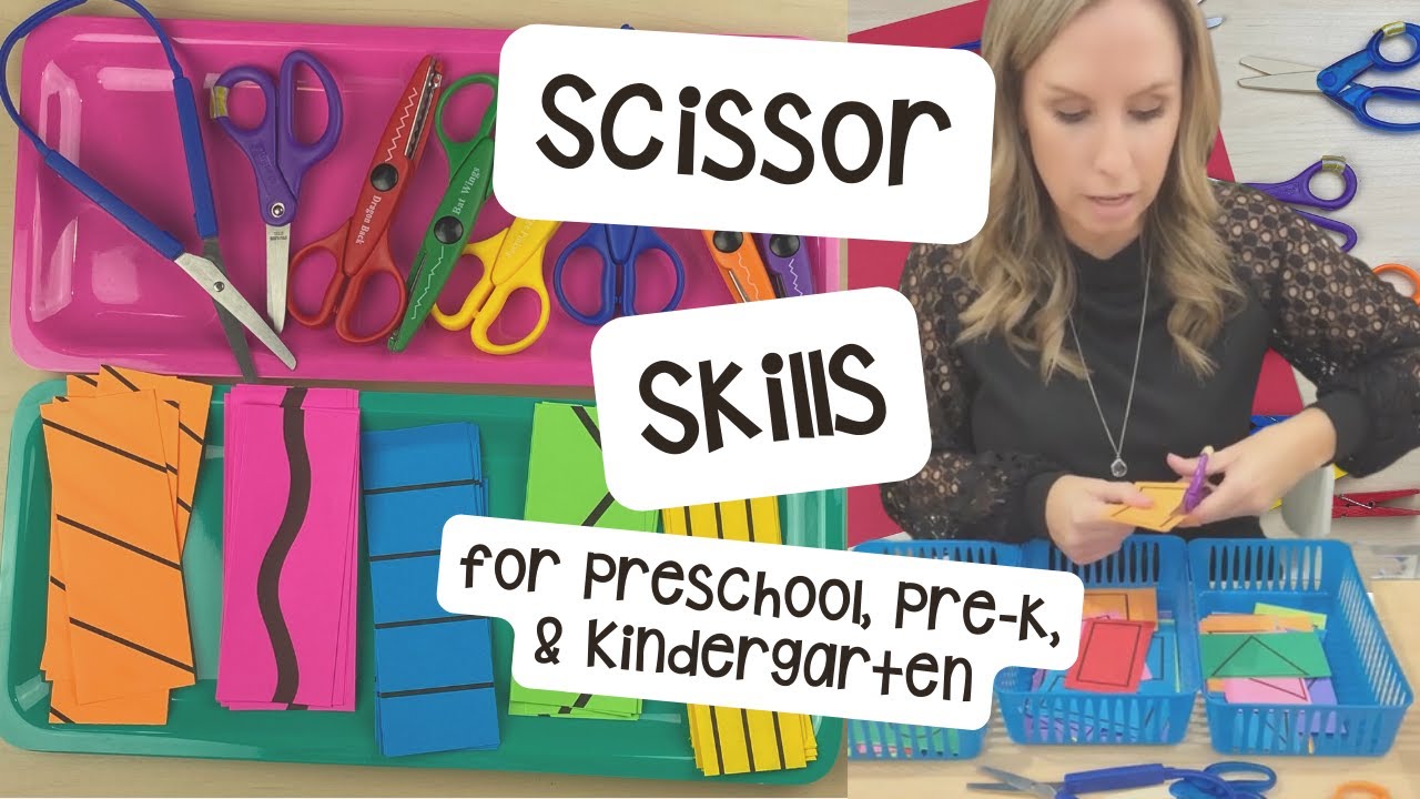 All About Scissor Skills for Preschool, Pre-k, or Kindergarten